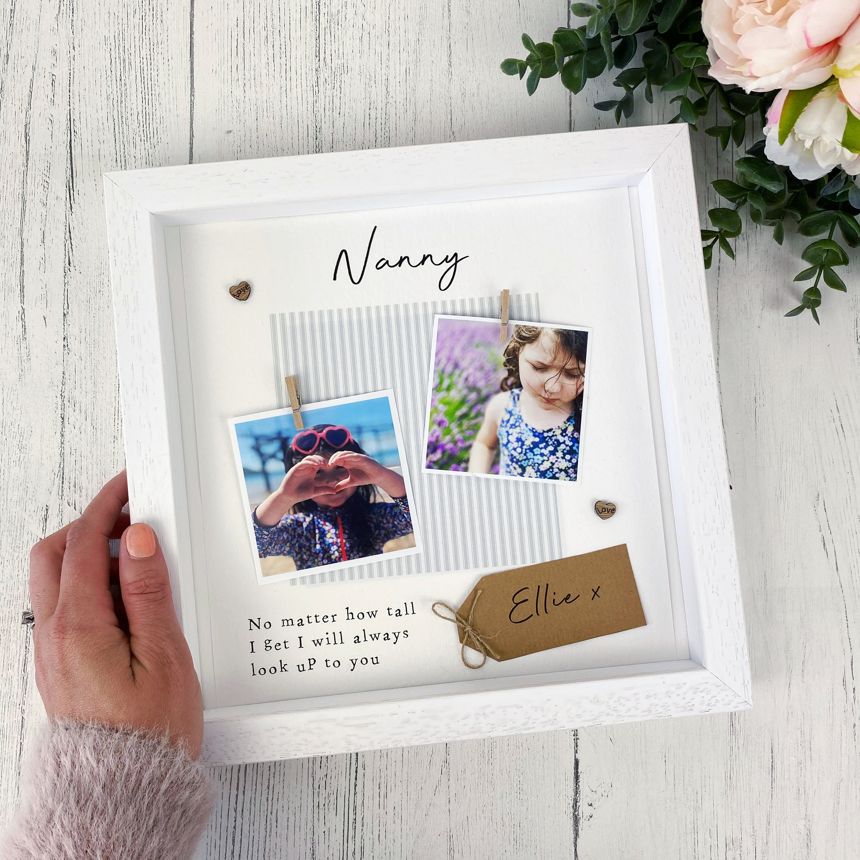 Nanny Frame Personalised Photo Frame Scrabble Frame Nana | Etsy