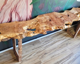 Live Edge Console Table - Etsy