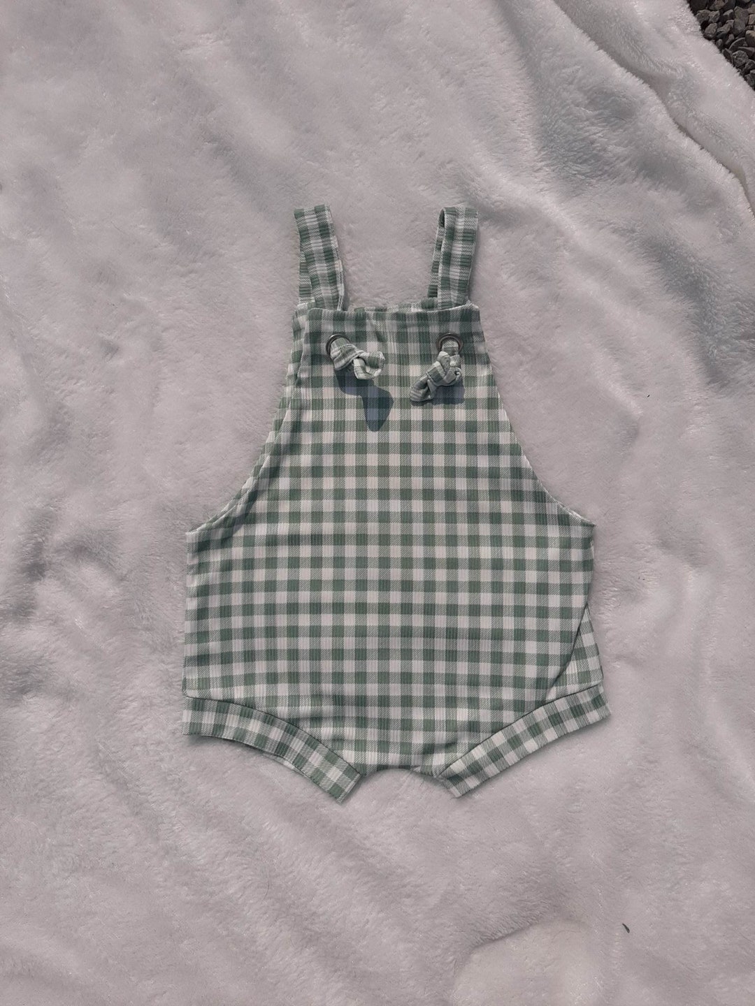 Overalls/green and White Checkered Overall/nb to 5T - Etsy
