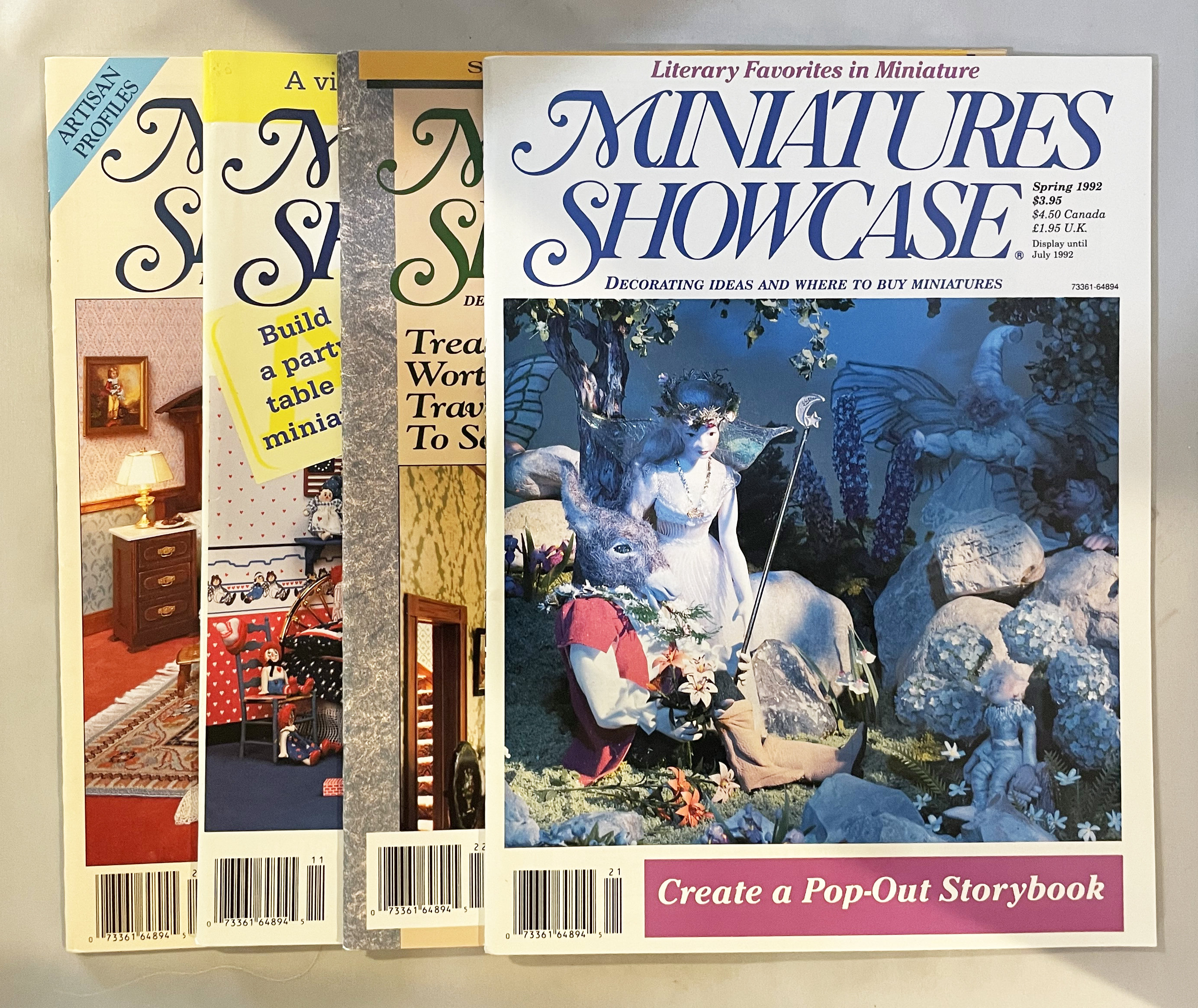 Miniatures Showcase Magazines - 1992 Spring, Summer, November, Winter ...