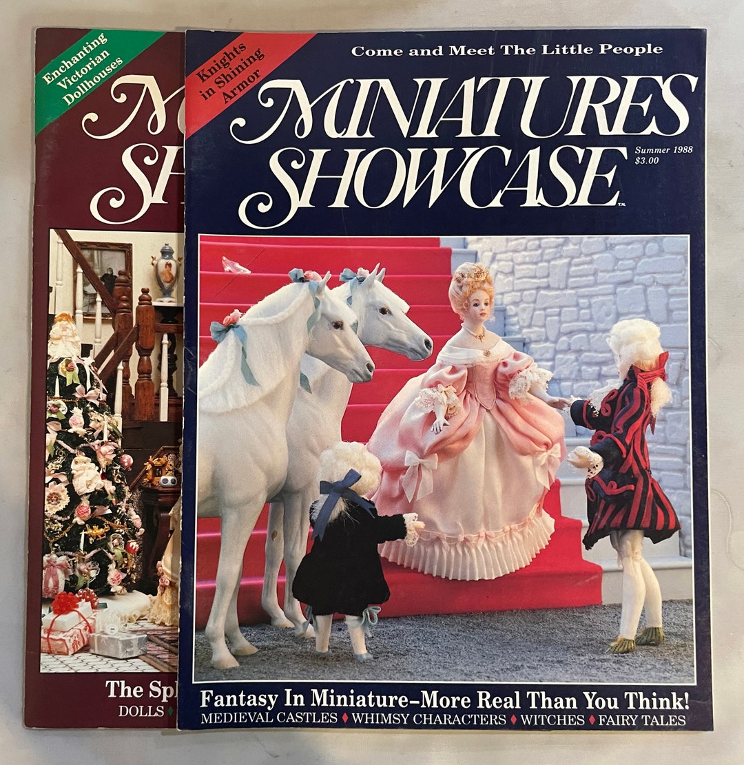 Miniatures Showcase Magazines 1988 Summer and Fall 2 - Etsy