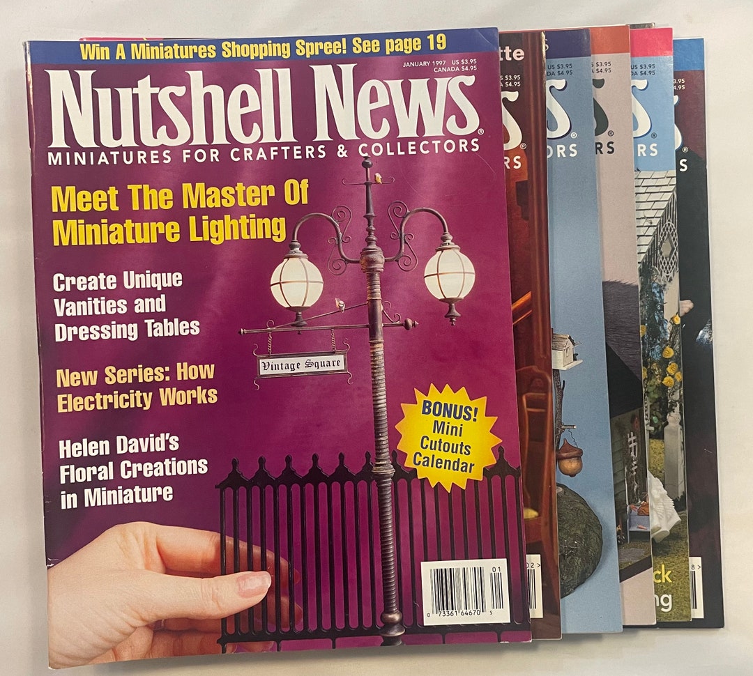 1997 Nutshell News Magazine. Set of 8 Issues: January, February, March ...
