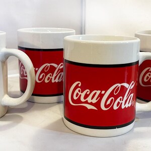 Classic Coca-cola Mugs - Set of 4 - Etsy