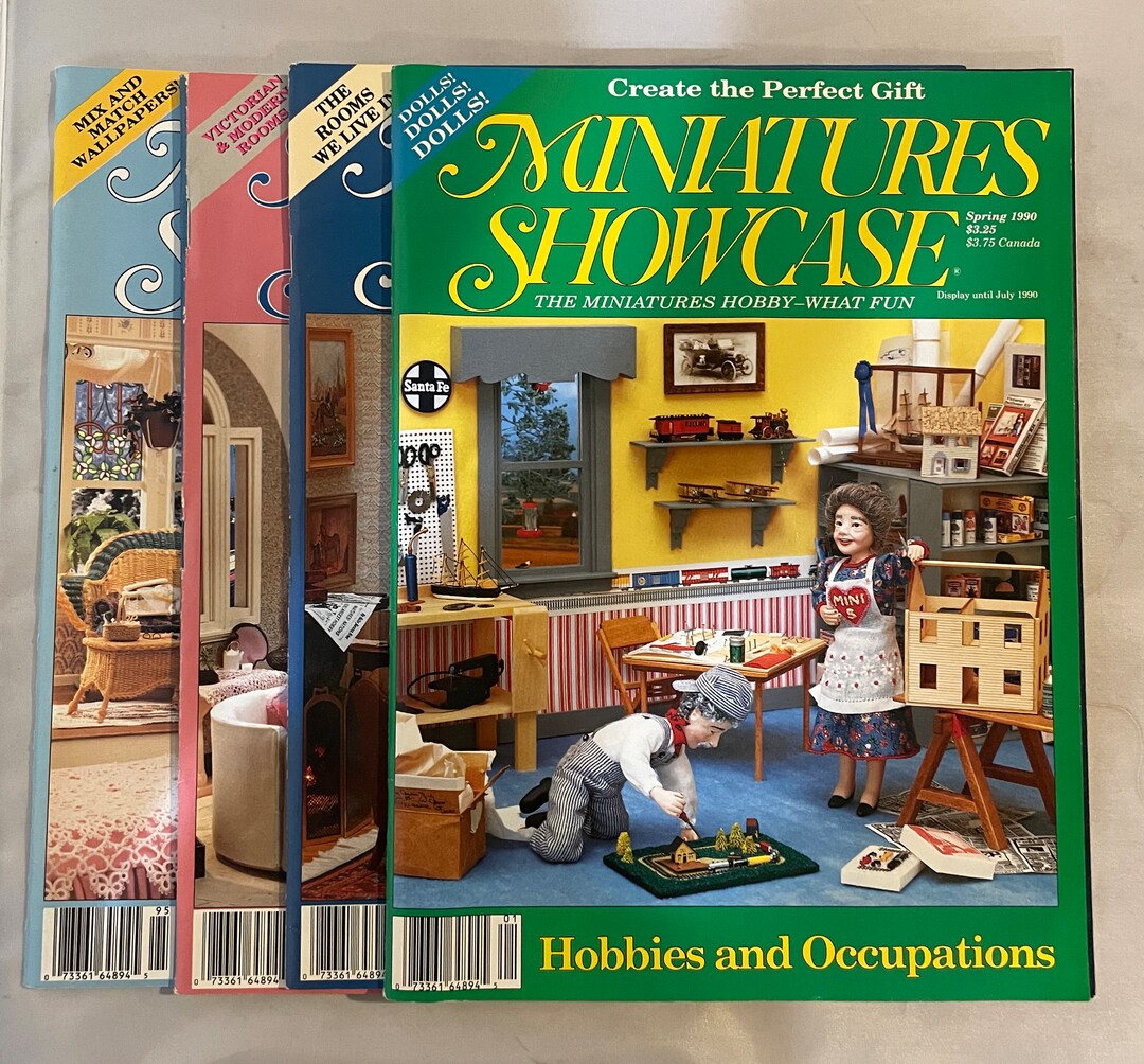 Miniatures Showcase Magazines - 1990 Spring, Summer, Fall, Winter - 4 ...