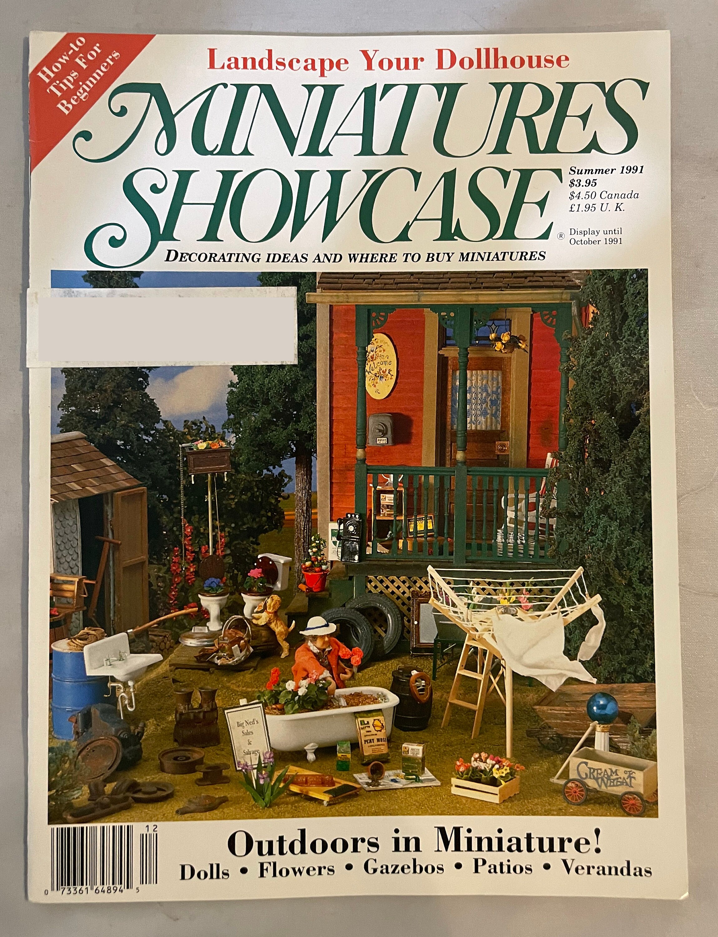 Miniatures Showcase Magazines - 1991 Spring, Summer, Fall - 3 Issues - Etsy