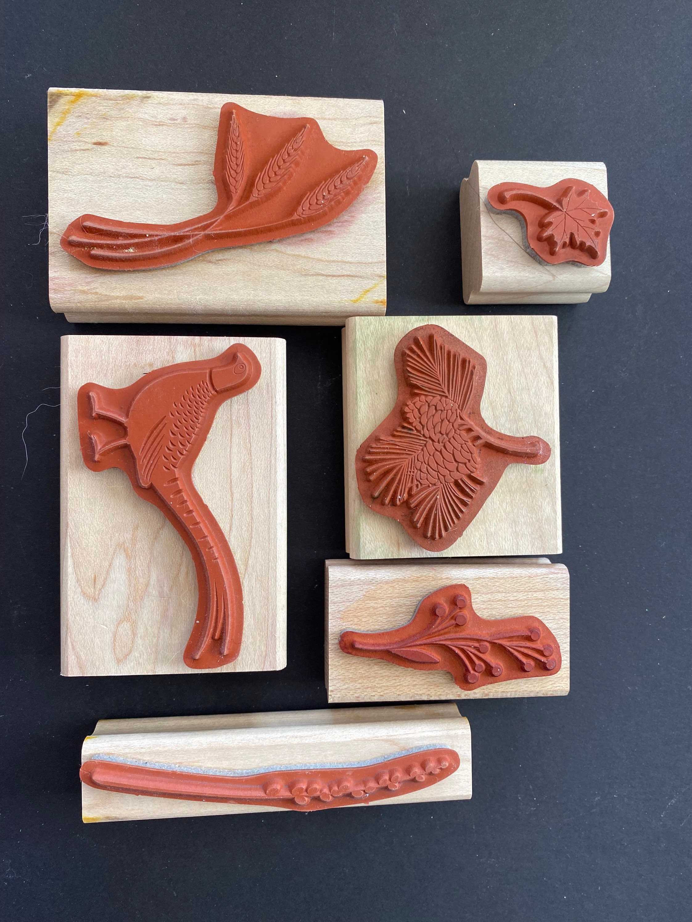 Papercraft Tools Autumn Days wood mount Grass stem Stampin Up stamp ...