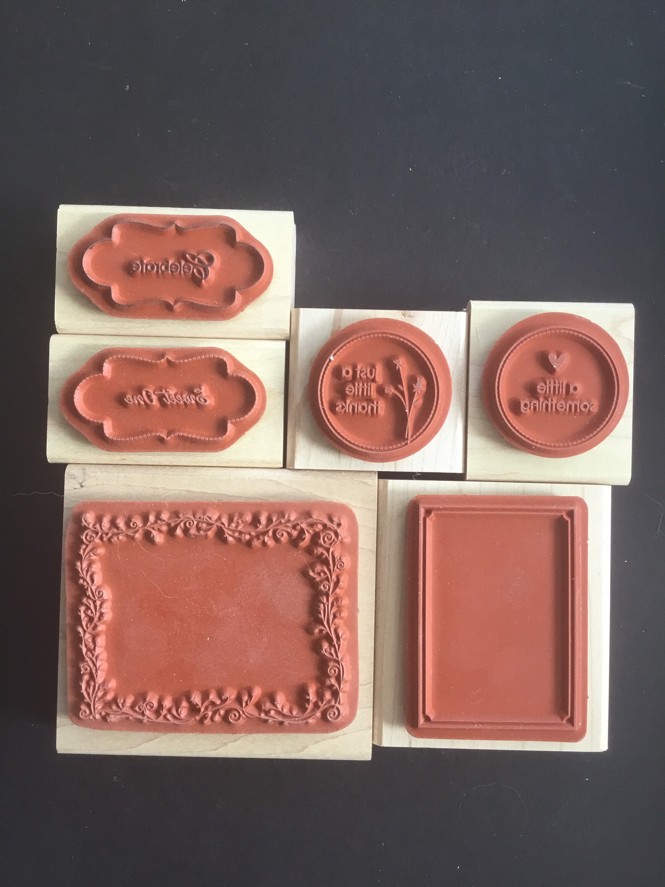 Matchbox Messages Stampin up Stamp Set Frames Thanks Sweet - Etsy