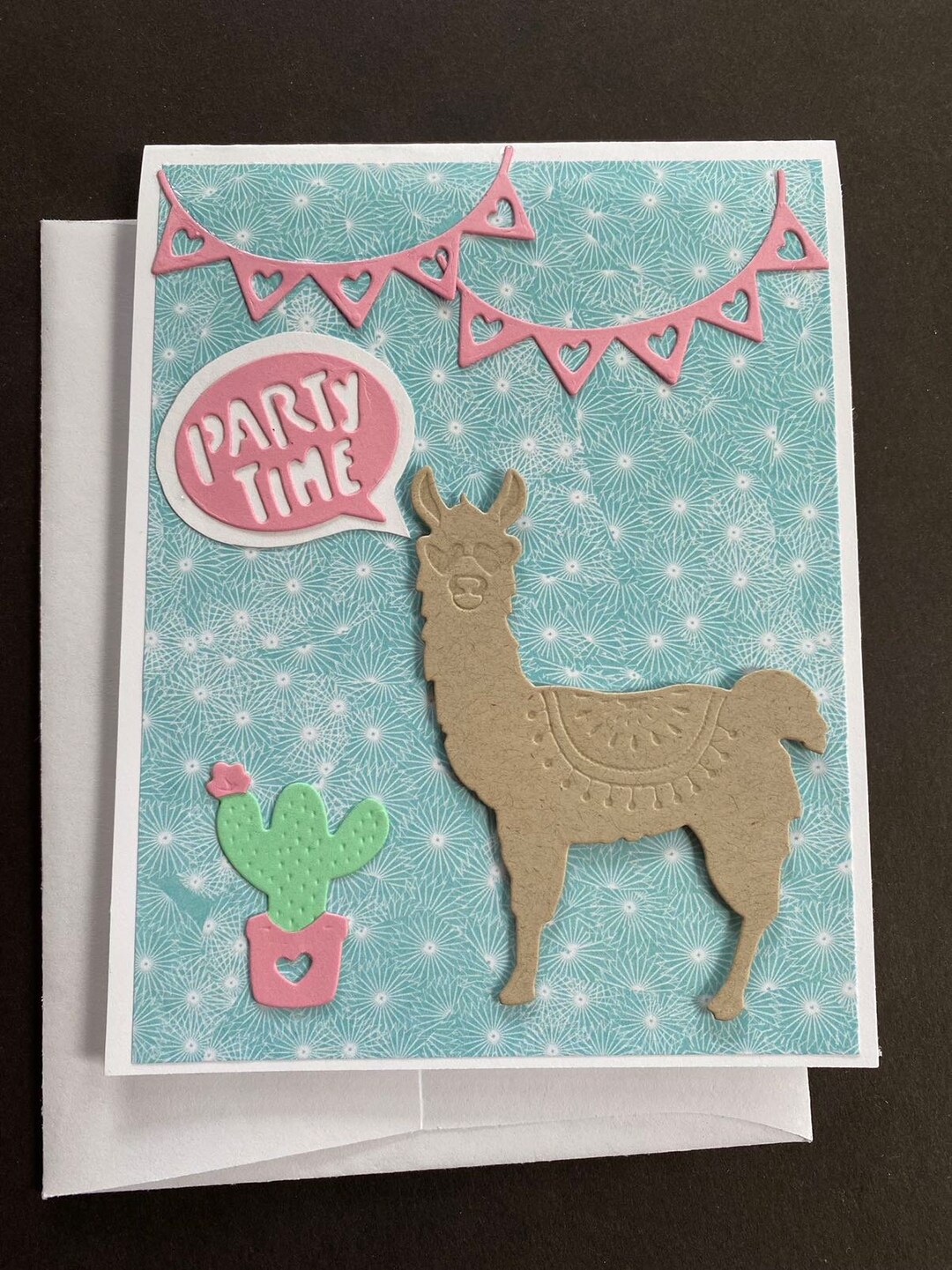 Llama Birthday Greeting Card, Handmade, Whimsical: Humorous. "party ...