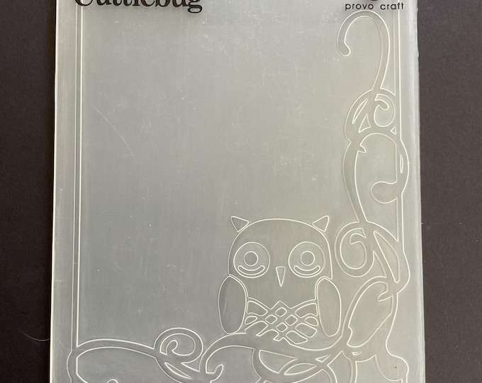Owl Cuttlebug Embossing Folder by Provo Craft for Card Making ...