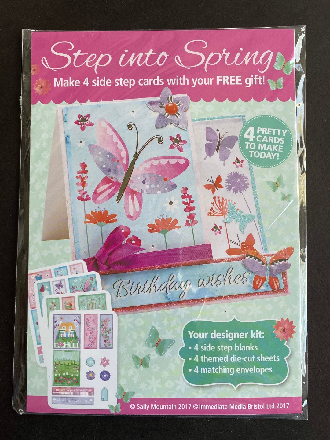 Step Into Spring Side Step Card Kit With 4 Step Blanks, Envelopes, and ...