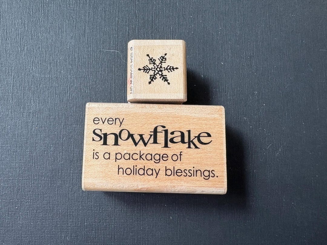 Stampin Up! Snowflake and Blessing… Penny Black Christmas Winter Stamp ...