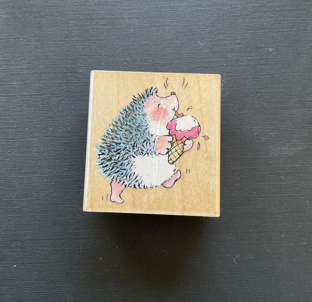 Hedge Flavor Penny Black Stamp, 2354F, Hedgehog With Ice Cream Cone ...