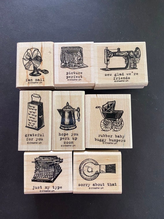 Puns From the Past Stampin up Stamp Set Vintage Fun for Card - Etsy