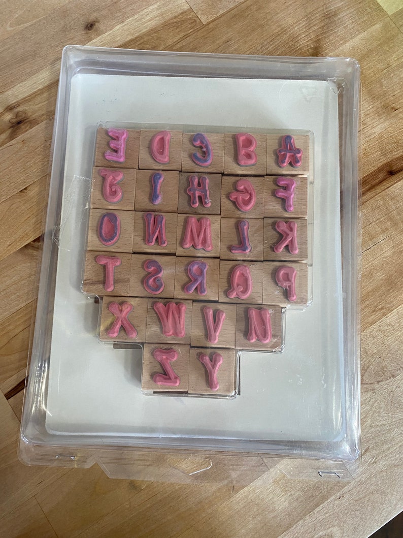 Vap! Scrap SQUEEZE Bottle Alphabet Stamps for Card Making, Scrapbooking ...