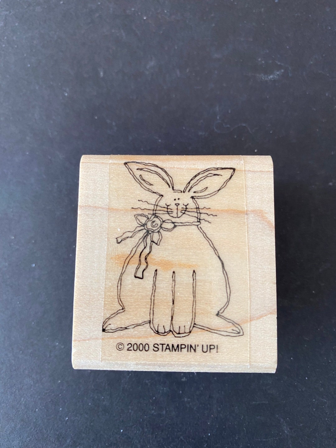 Easter Bunny Stampin up Wood Mount Stamp, Retired, Previously Owned ...