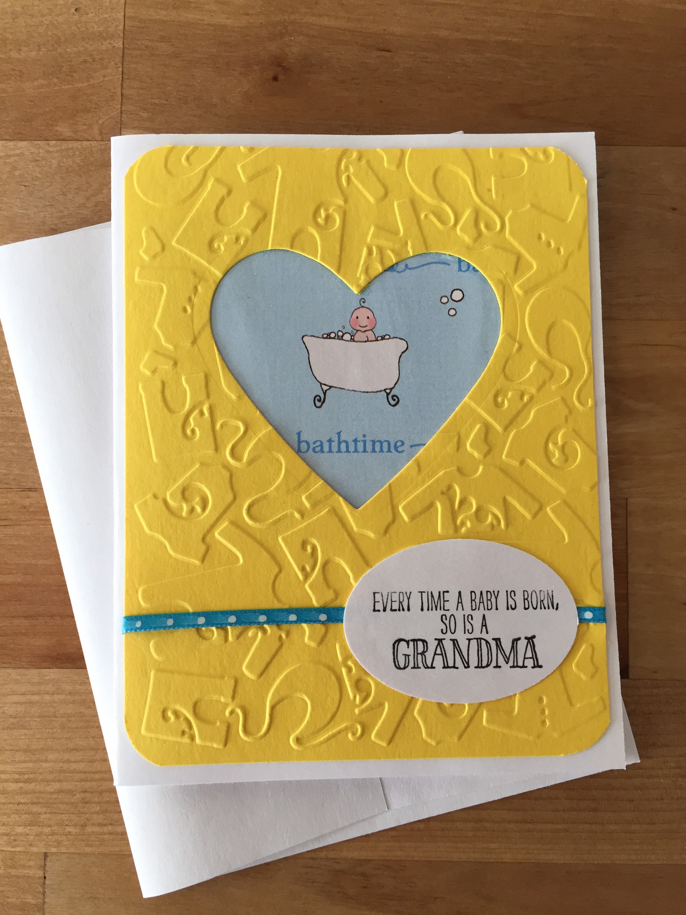 Congratulations Grandmother Baby Greeting Card, Handmade, “every Time a ...