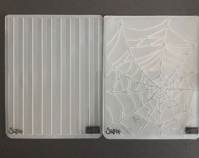 Stampin up Embossing Folder, Spider Web or Stripes for Card Making ...