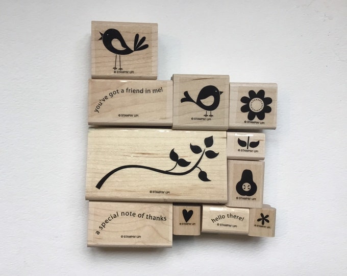 Stampin' up for the Birds, Stamp Set, Rubber Stamps, a Little Birdie ...