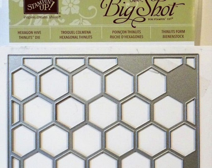 Stampin up Hexagon Hive Thinlits Dies Die Cut, Paper Cutter, Paper Crafts, for Big Shot, Card ...