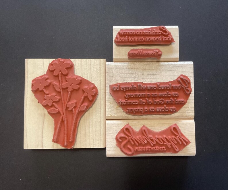Stampin up Close as a Memory, Retired Set of Stamps, Sympathy, Floral ...