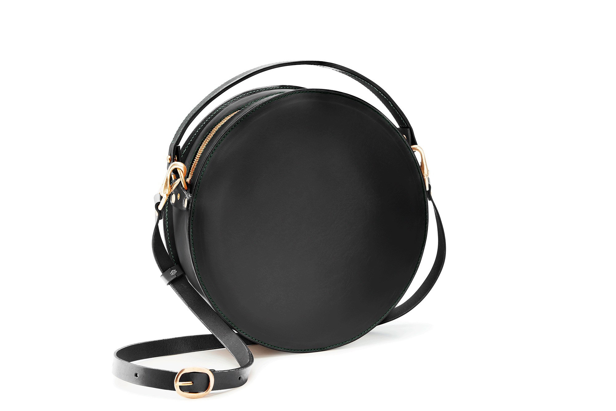 Circle Leather Bag, Cercle, Round Crossbody Purse, Top Handle Circle ...