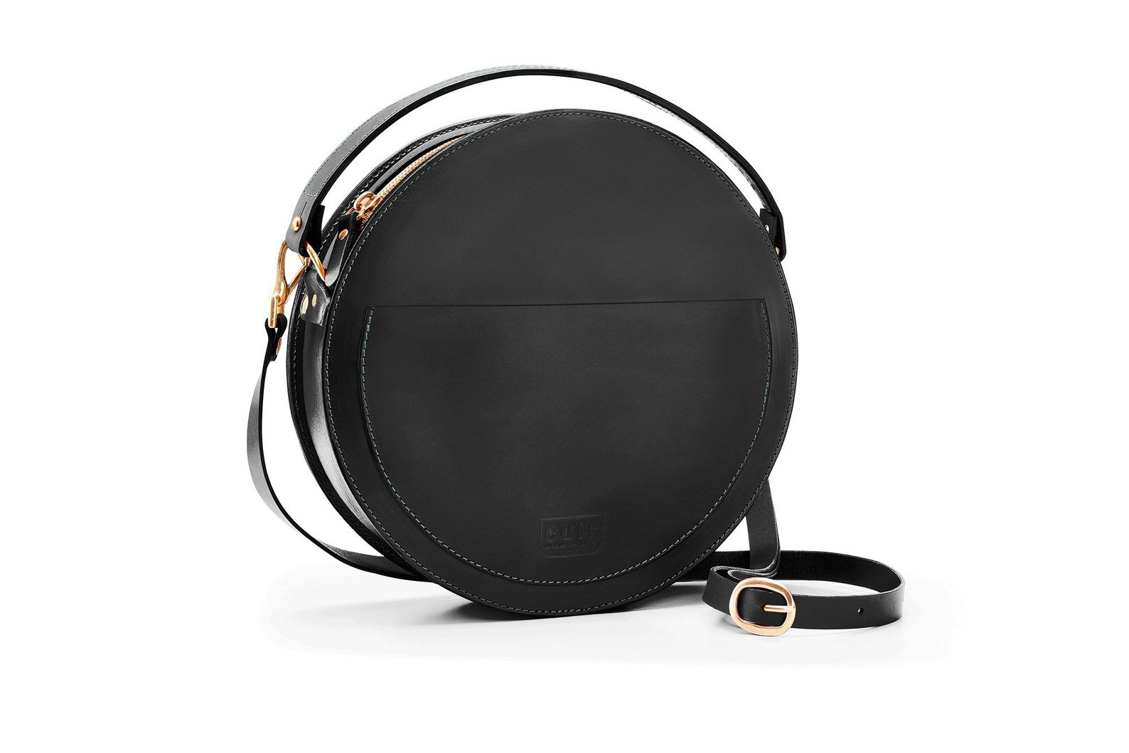 Circle Leather Bag, Cercle, Round Crossbody Purse, Top Handle Circle ...