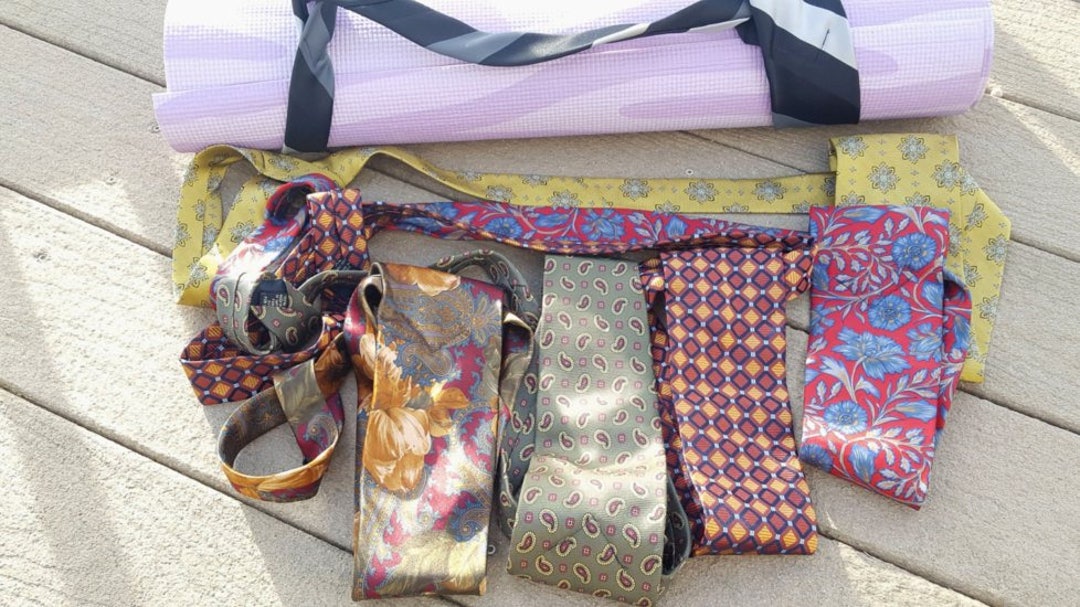 Yoga Mat Strap, Upcycled Repurposed Recycled, Adjustable Yoga Mat ...