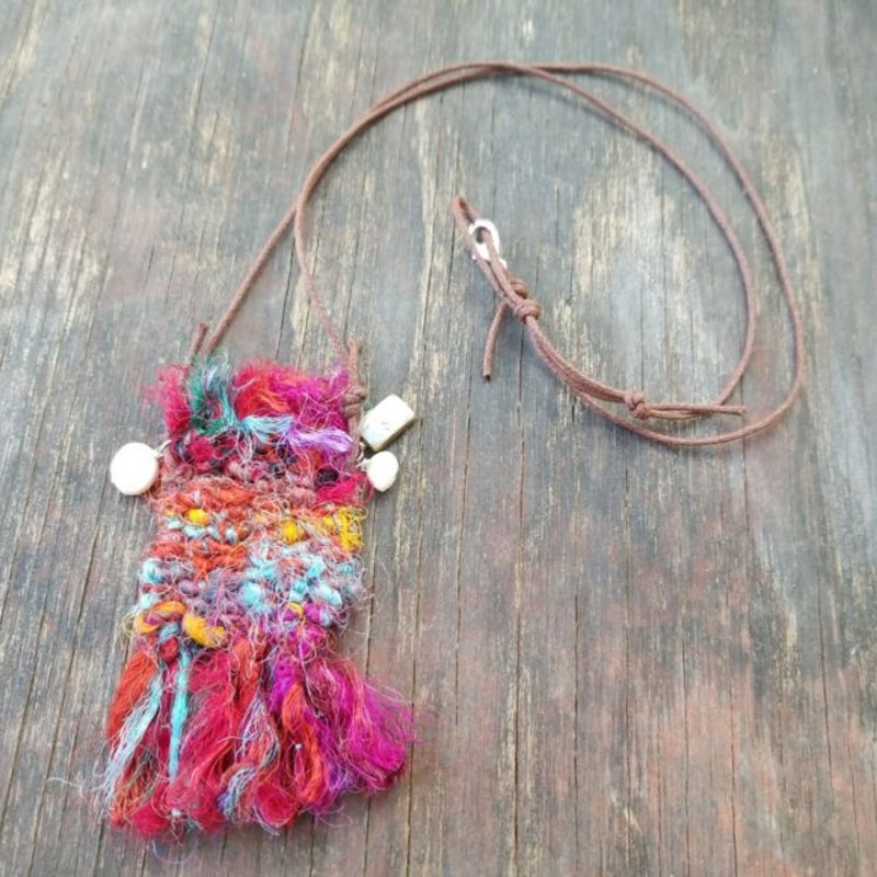 Sari Ribbon Necklace - Etsy