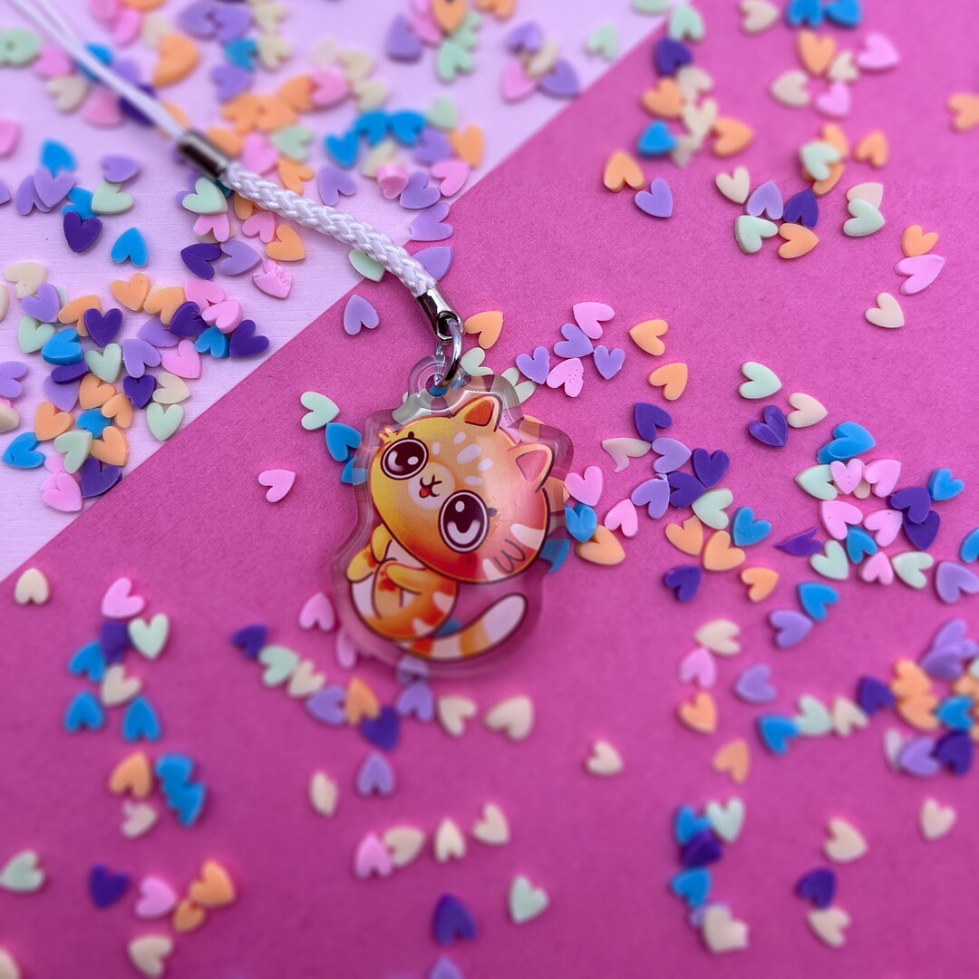 Hanging Kitty Charm | Kitty | Cute Cats | Charm | Keychain - Etsy