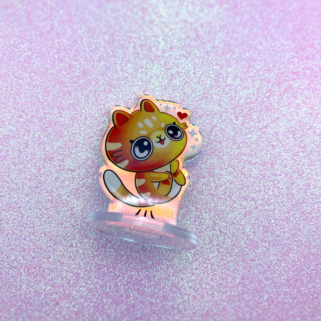 Hanging Kitty Standee | Kitty | Cute Cats | Figure | Desk Buddies - Etsy