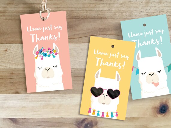 Paper & Party Supplies Popcorn Llama Birthday Party Favor Tags Popcorn ...