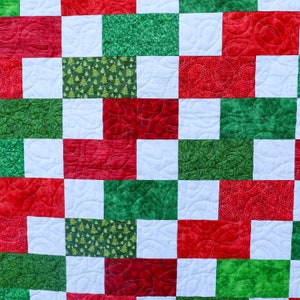Brick Merry Christmas Quilt Kit Fabric Pattern and Binding and Backing ...