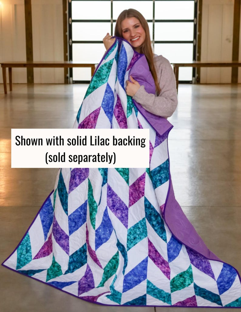 Herringbone Harmony Pre Cut Quilt Kit Fabric Pattern and Binding ...