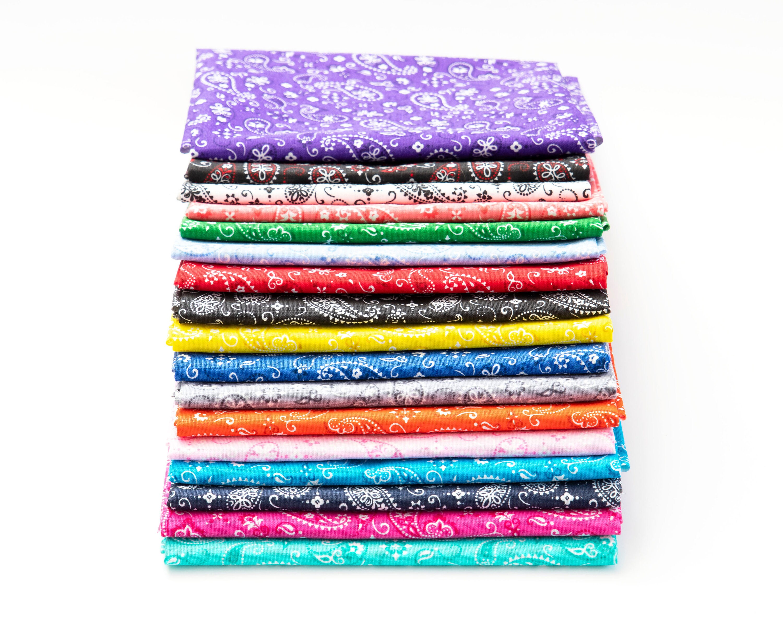 Western Paisley fat quarter bundle pack pre cut 100% cotton | Etsy