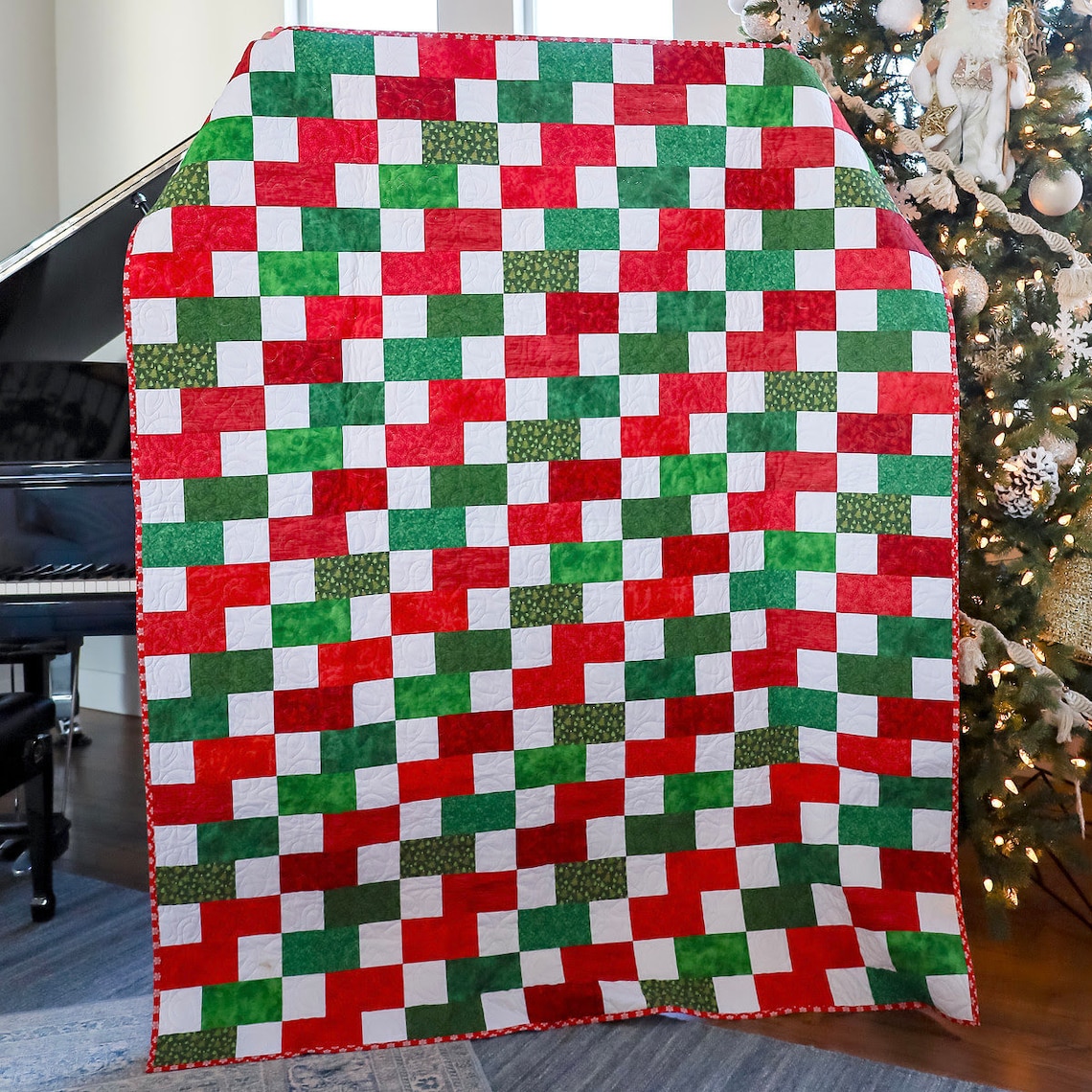 Brick Merry Christmas Quilt Kit - Complete Kit » QuiltComfort.com