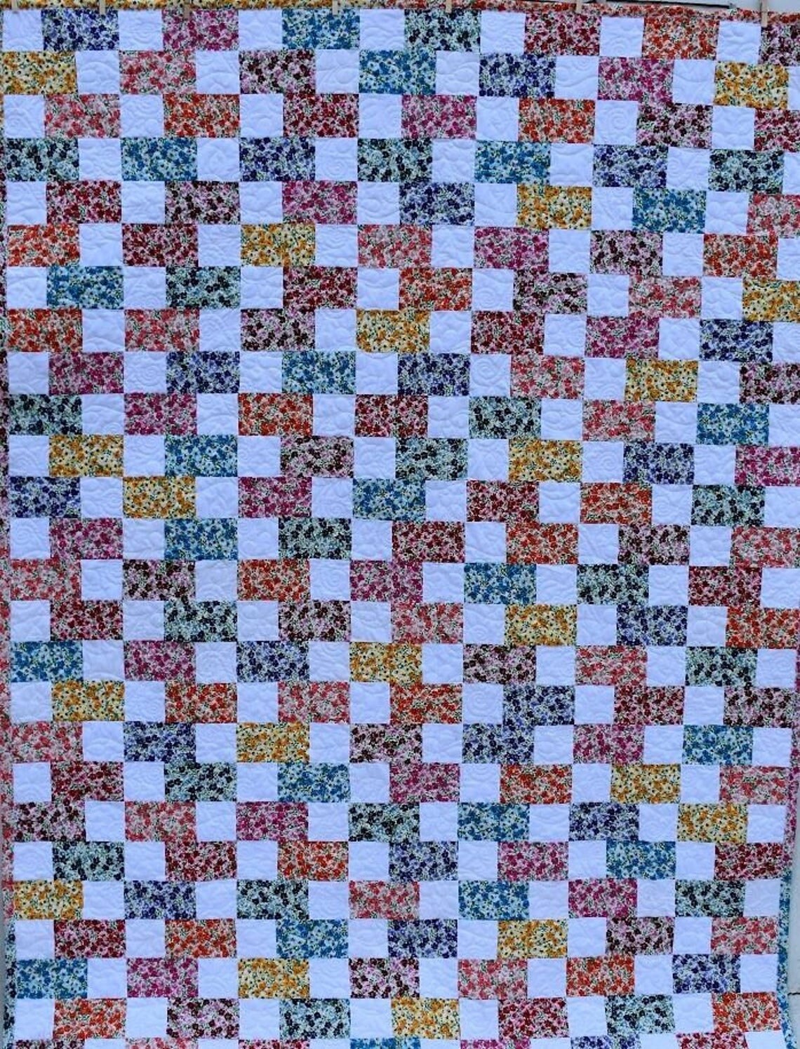 Brick Player Printed Quilt Pattern: 5 Sizes - Etsy