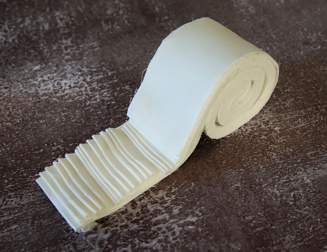 2.5 Inch Natural Beige Solid Jelly Roll 100% Cotton Fabric Quilting 20 ...