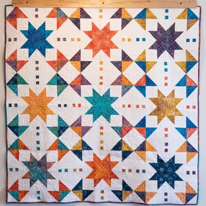 Starshine in Multi Quilt Kit Fabric Pattern and Binding and Backing ...