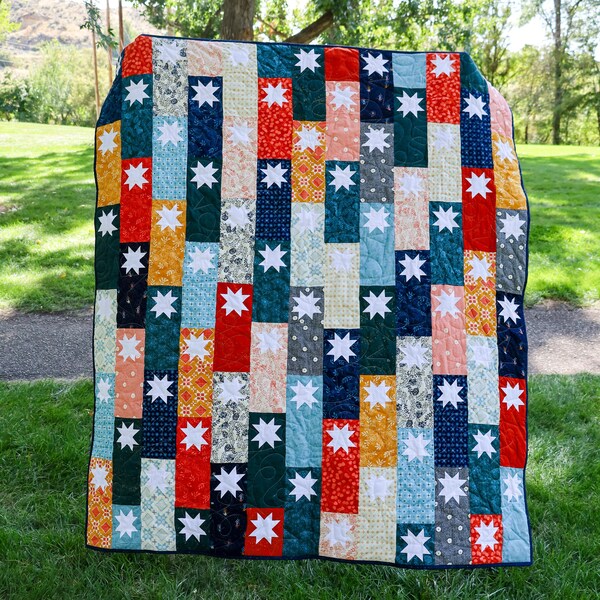 Ruby Star Quilt Binding Fabric - Etsy