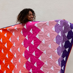 Warm Reflections PDF Digital Quilt Pattern: Beginner Friendly, Easy ...