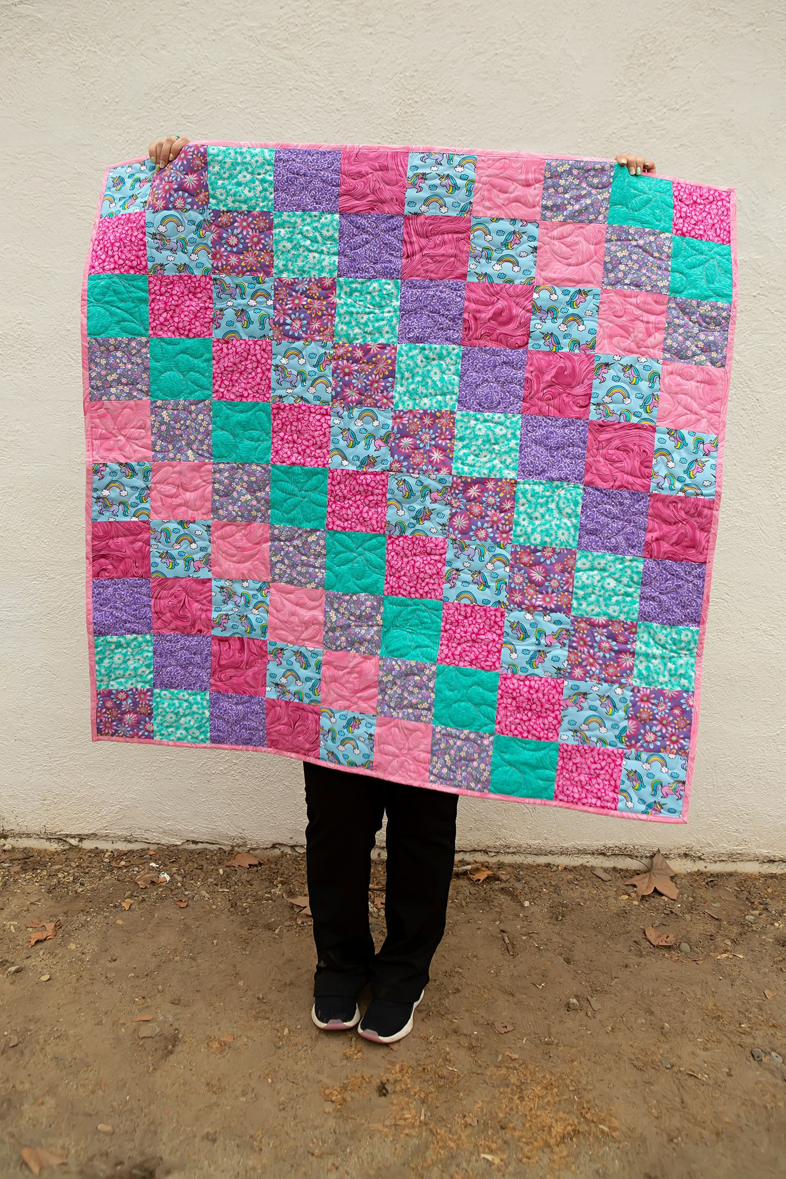 Ten Squared Quilt Pattern and Precut Fabric With Binding and Backing ...
