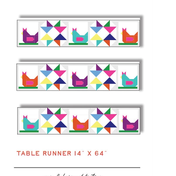 Chicken Table Runner Pattern - Etsy