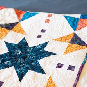 Starshine in Multi Quilt Kit Fabric Pattern and Binding and Backing ...
