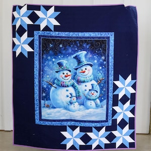 Snow Much Fun Pre Cut Ready to Sew Quilt Kit Includes Backing Includes ...