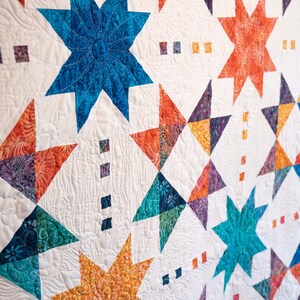 Starshine in Multi Quilt Kit Fabric Pattern and Binding and Backing ...