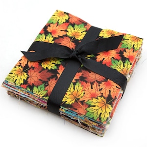 96 Piece Harvest Fall Autumn Pre Cut Charm Pack 5 Squares 100% Cotton ...