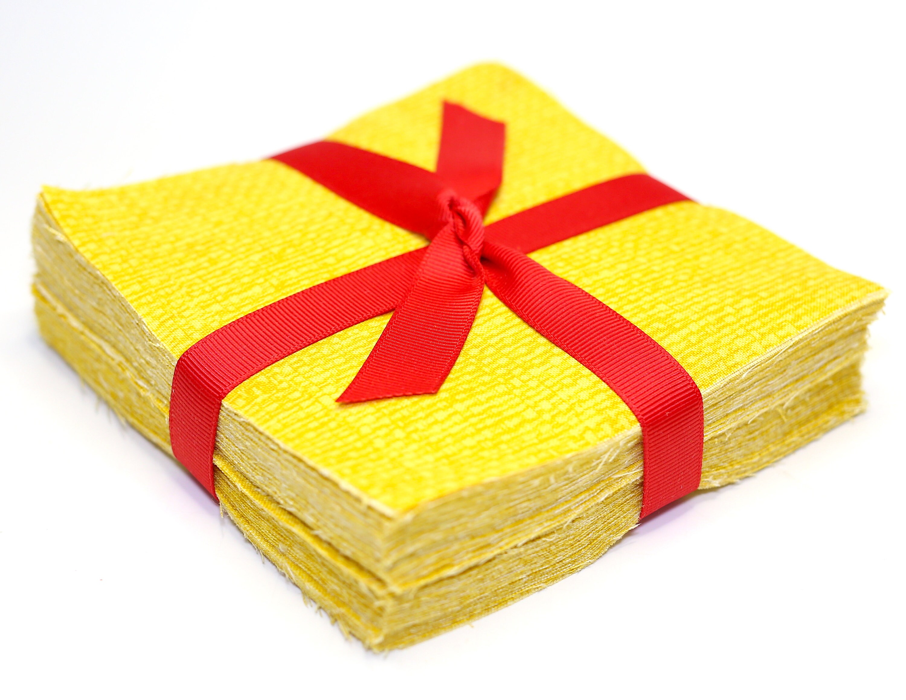 100 Piece Crosshatch Yellow Pre Cut Charm Pack 5 Squares - Etsy