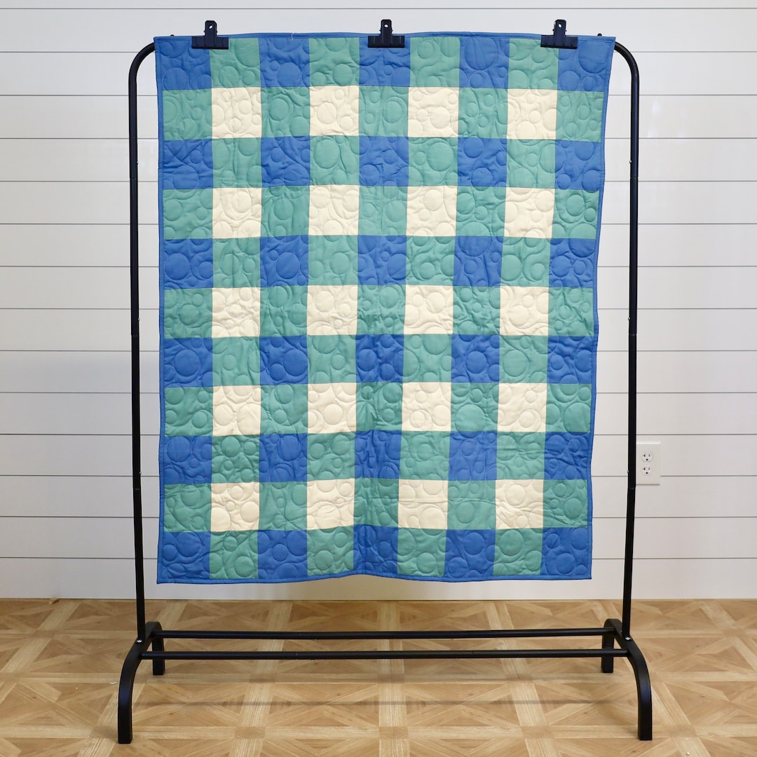 Park Picnic in Sage and Blue Quilt Pattern and Precut Fabric With ...