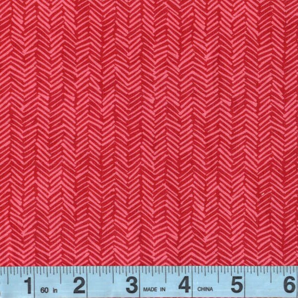 Red Chevron Fabric - Etsy
