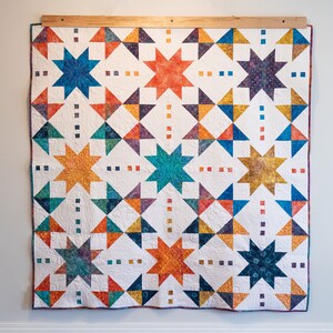 Starshine in Multi Quilt Kit Fabric Pattern and Binding and Backing ...